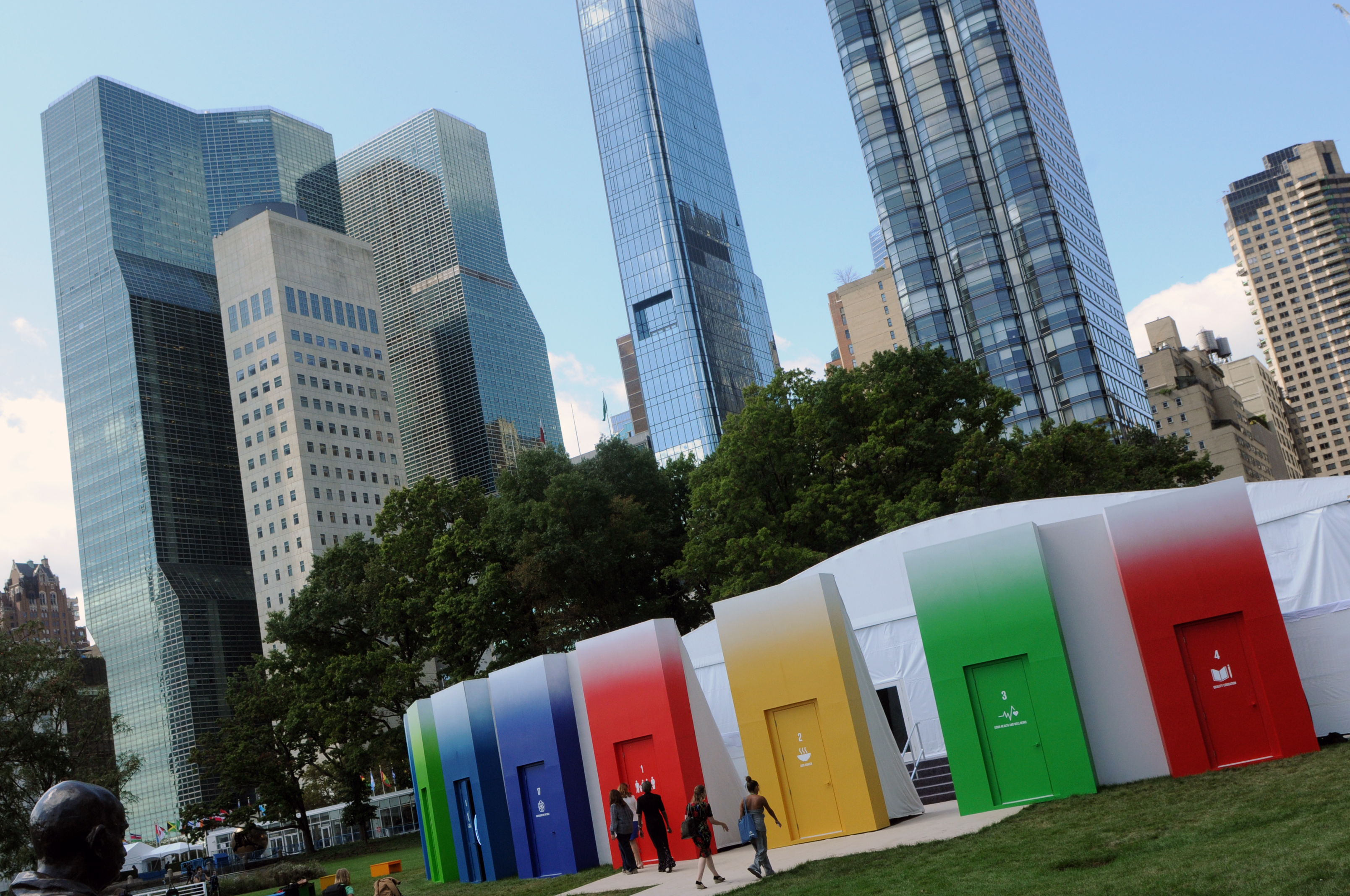 Participants Make Their Way To The Sdgs Pavilion Climate Ambition